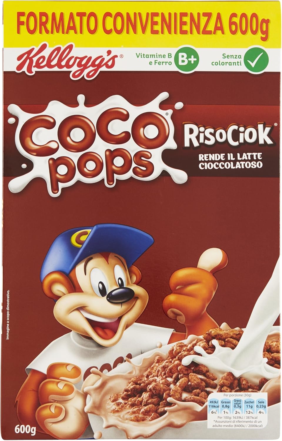 Kellogg's Coco Pops Riso Ciok - 600 gr - [confezione da 7]: Amazon.it ...