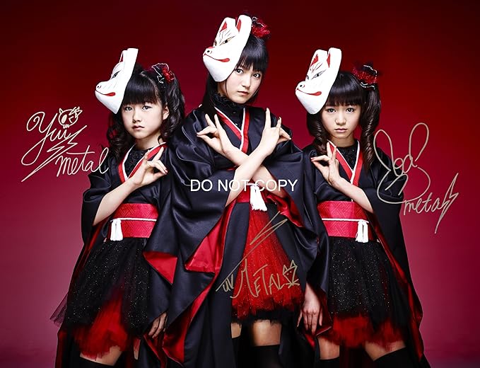 Babymetal Japenese Heavy Metal Trio Reprint Signed Autographed 8x10 ...