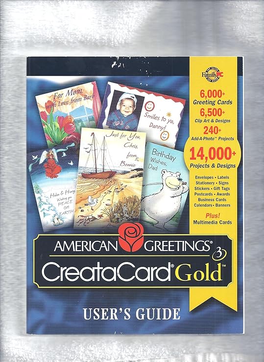 American Greetings Creatacard User's Guide Gold: Amazon.co.uk: Office ...