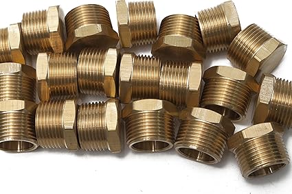 brass Pipe Fitting Hex Plug 1/4" Male NPT Fuel Water Air Other ...