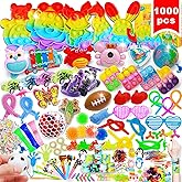 Amazon.com: 1000 PCS Party Favors for Kids, Fidget Toys Bulk, Goodie ...