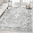 Amazon.com: MUJOO 5x7 Area Rugs Washable Grey Rug for Living Room ...