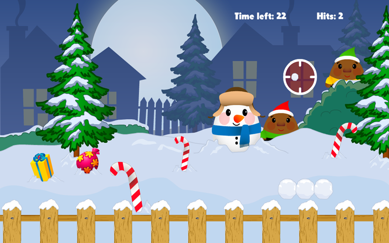 Funny Santas Elf Snowball Fight Christmas Kids Game (KindleFire HD ...