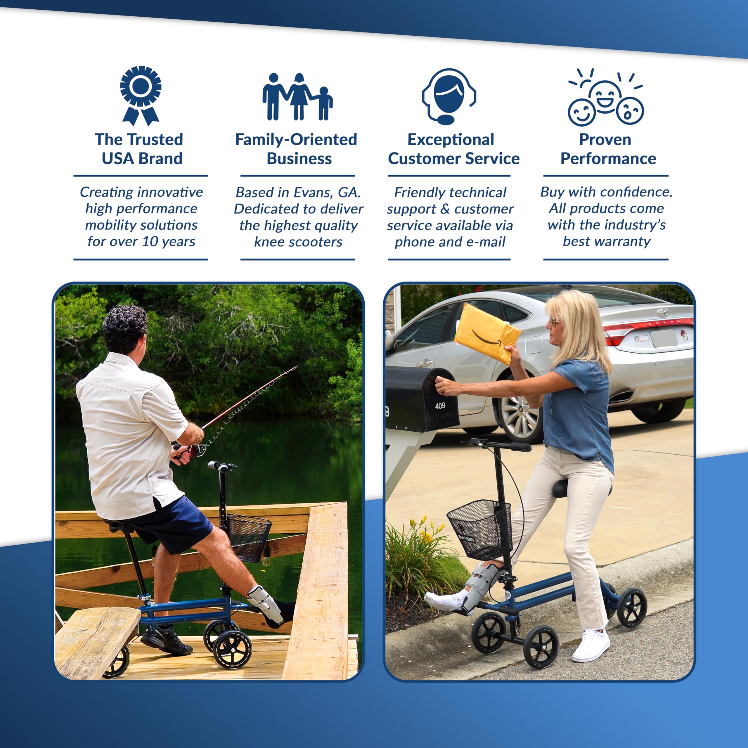 Mua KneeRover Steerable Seated Scooter Mobility Knee Walker - Sitting ...
