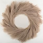 Amazon.com: Perfnique Pampas Grass Wreath, 27'' Faux Pampas Wreath for ...