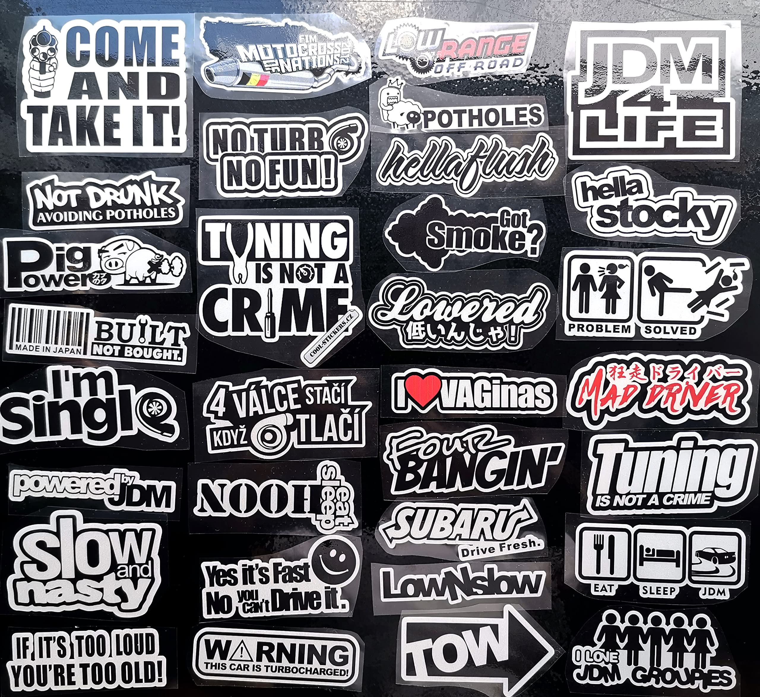 Mua 41Pcs JDM Car Sticker Racing Decale for Cars Motorcycle Helmet ...