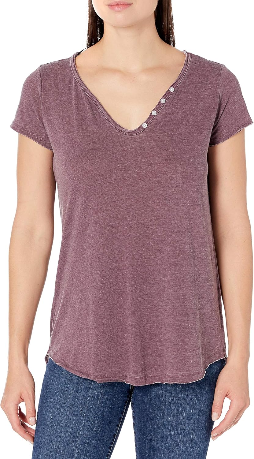 William Rast Women's Cooper SS Tee Shirt T, Fig, Medium : Amazon.co.uk ...