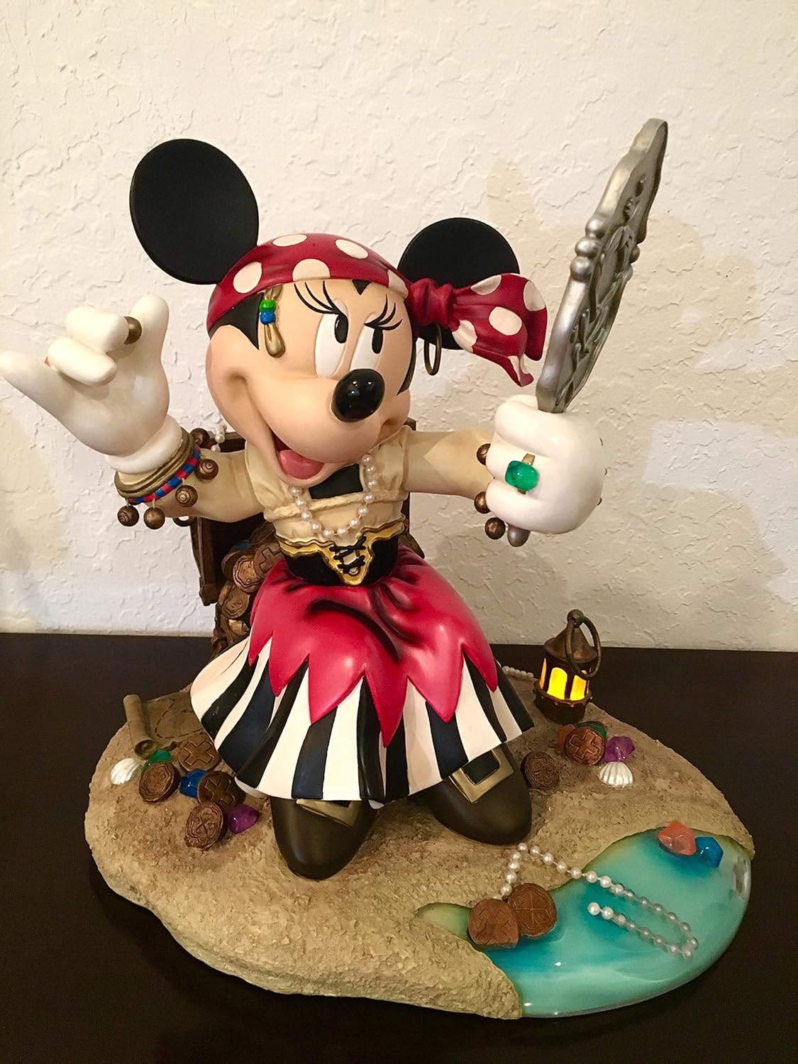 Amazon.com : New Disney Pirate Minnie Mouse Big Fig Statue Figurine ...