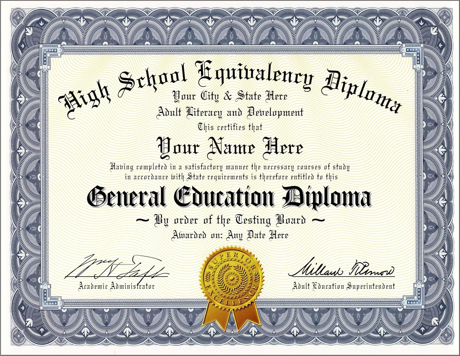 Real Ged Certificate TUTORE ORG Master Of Documents