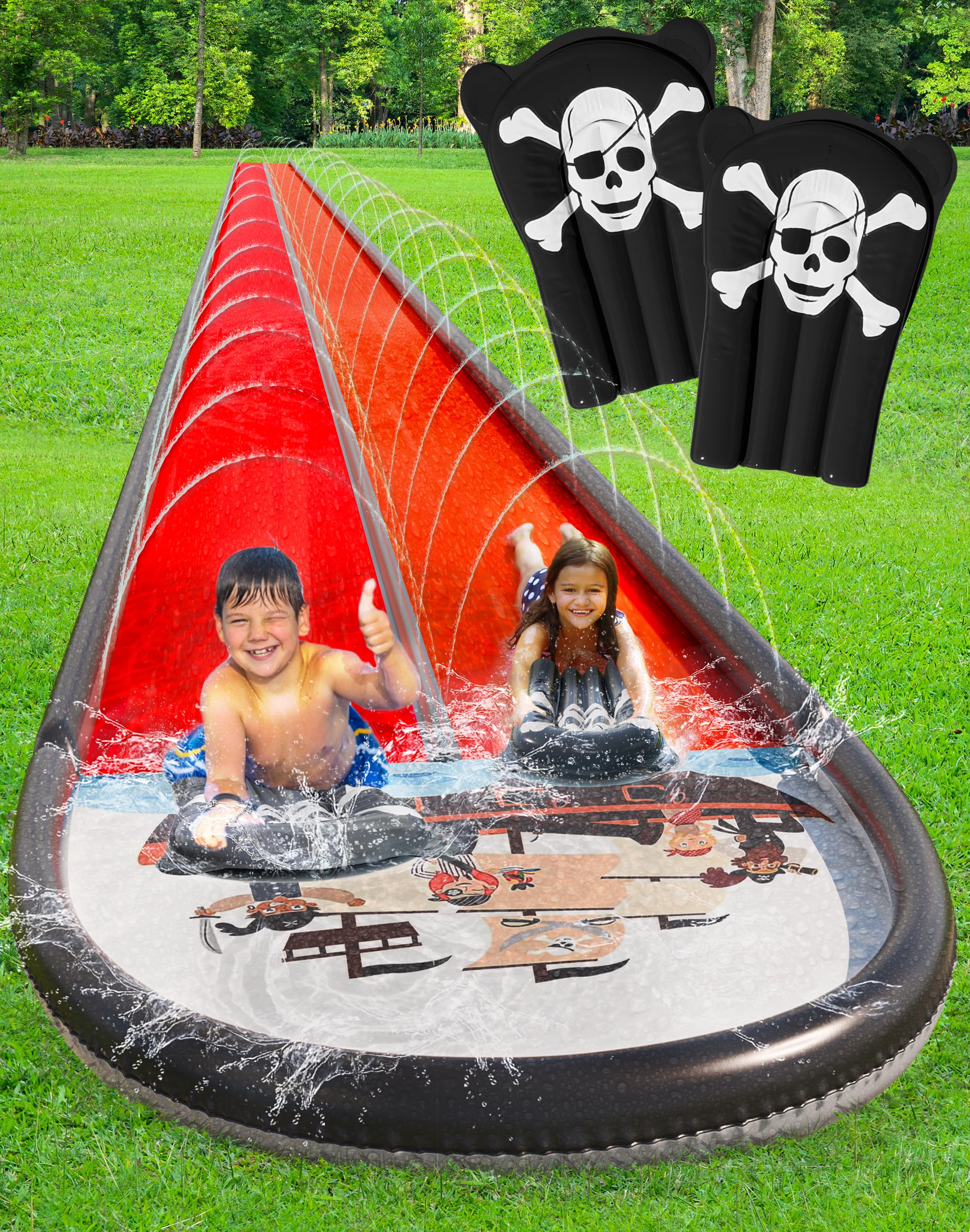 Mua 22Ft Water Slide and 2 Bodyboards, Extra Long Slip Splash and Slide ...