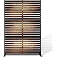 Amazon.com : FENCY Metal Privacy Screen Outdoor Privacy Screen 72" H×47 ...