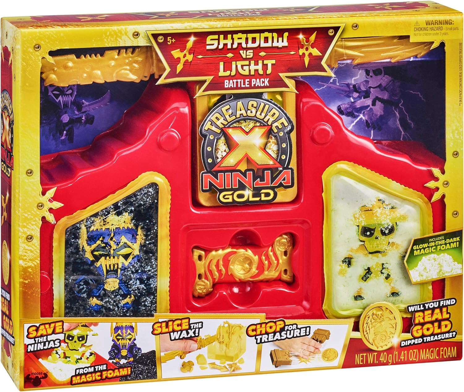 TREASURE X 41618 Ninja Gold Shadow vs Light Battle Pack – BigaMart