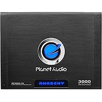 Planet Audio AC3000.1D Anarchy 3000 Watt, 1 Ohm Stable Class D Monoblock Car Amplifier with ...