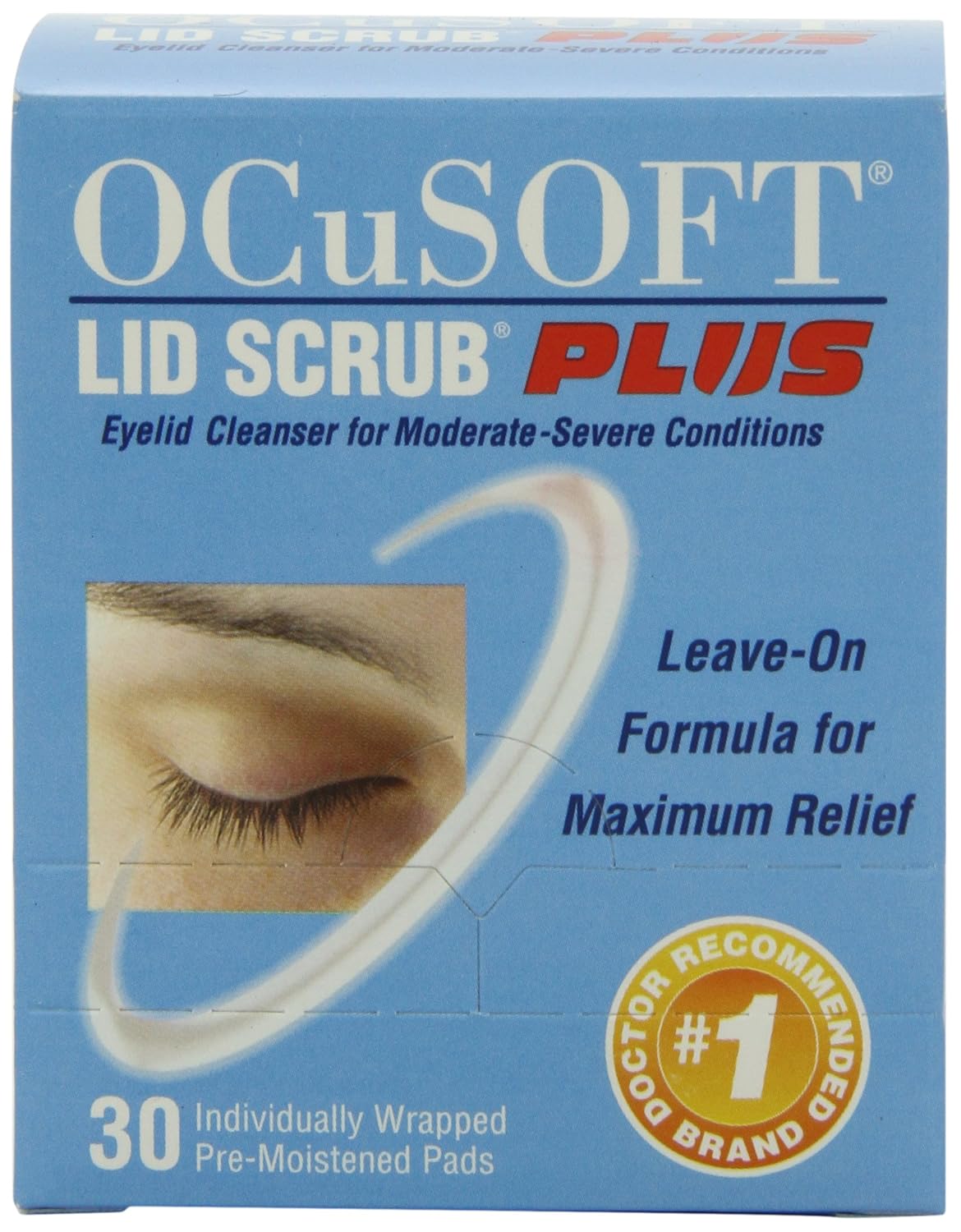 Ocusoft Lid Scrub Pre-Moistened Pads Plus - 30 / Box by OCUSOFT: Amazon ...