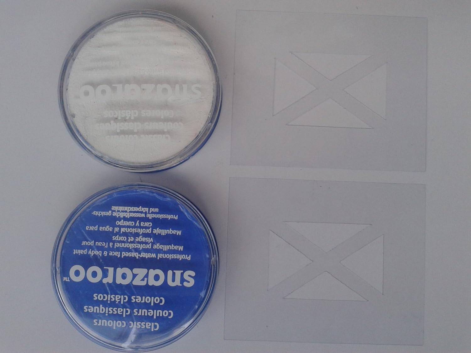 Scotland face painting set inc stencils & face paint rugby Scottish ...