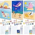 Amazon.com: BONNYCO Paint by Numbers Kit for Kids Sea Animals Pack 3 ...
