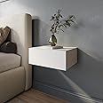 Amazon.com: Lumivara Aeris Floating White Modern Nightstand with Storage Drawer, Minimalist ...