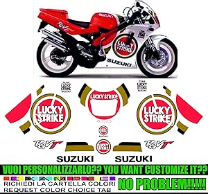 Kit adesivi decal stikers SUZUKI RGV 250 GAMMA 1991 1995 VJ22 LUCKY ...