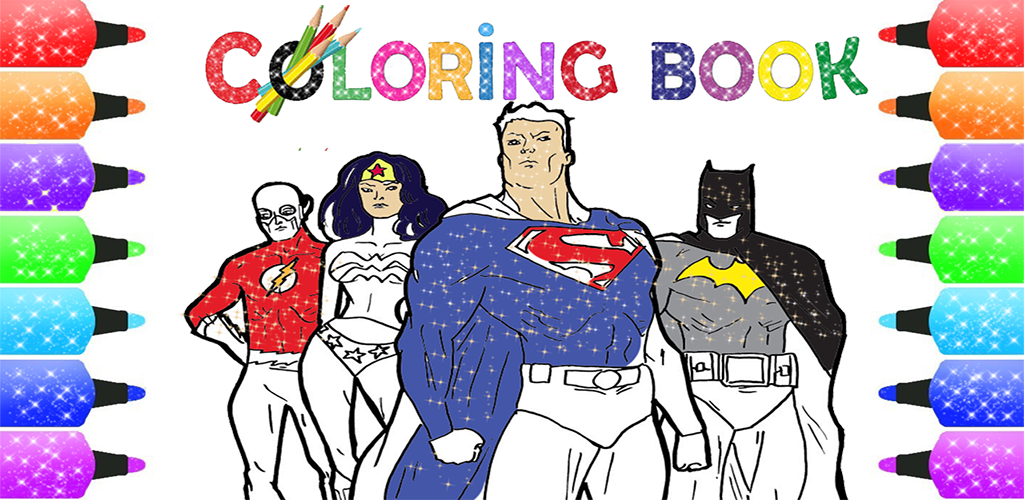 Amazon.com: Coloring Book Glitter Super Hero: Appstore for Android