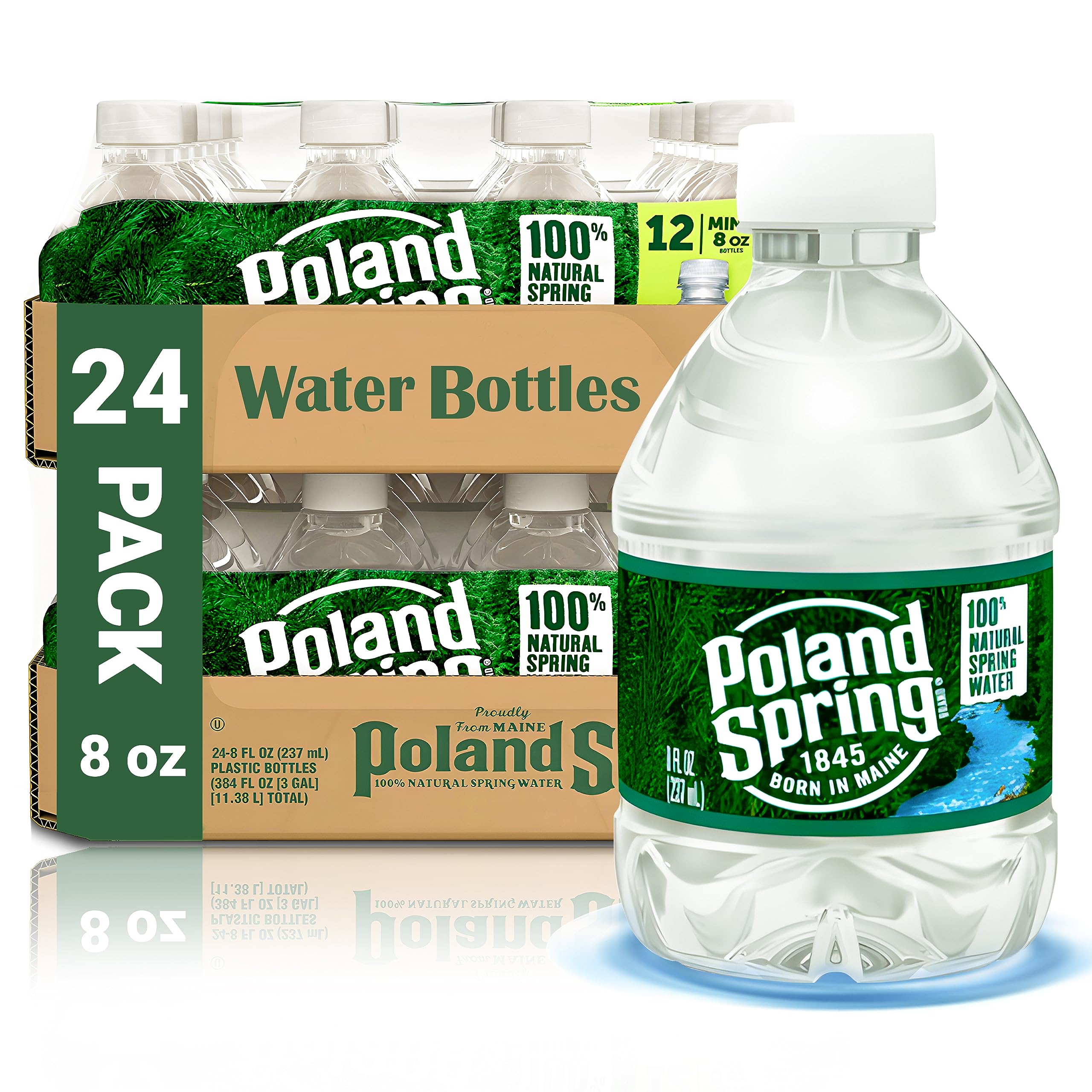 Mua Poland Spring 100% Natural Premium Spring Water - Small, Mini 8 Fl ...