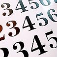 Classic Style Die Cut Vinyl Numbers (2 inch Matte Black) - Amazon.com