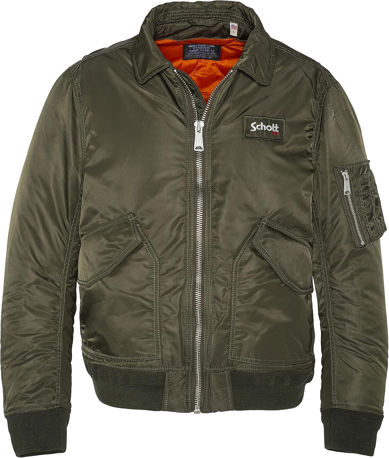 Schott NYC Men's Bomber Jacket : Amazon.co.uk: Clothing