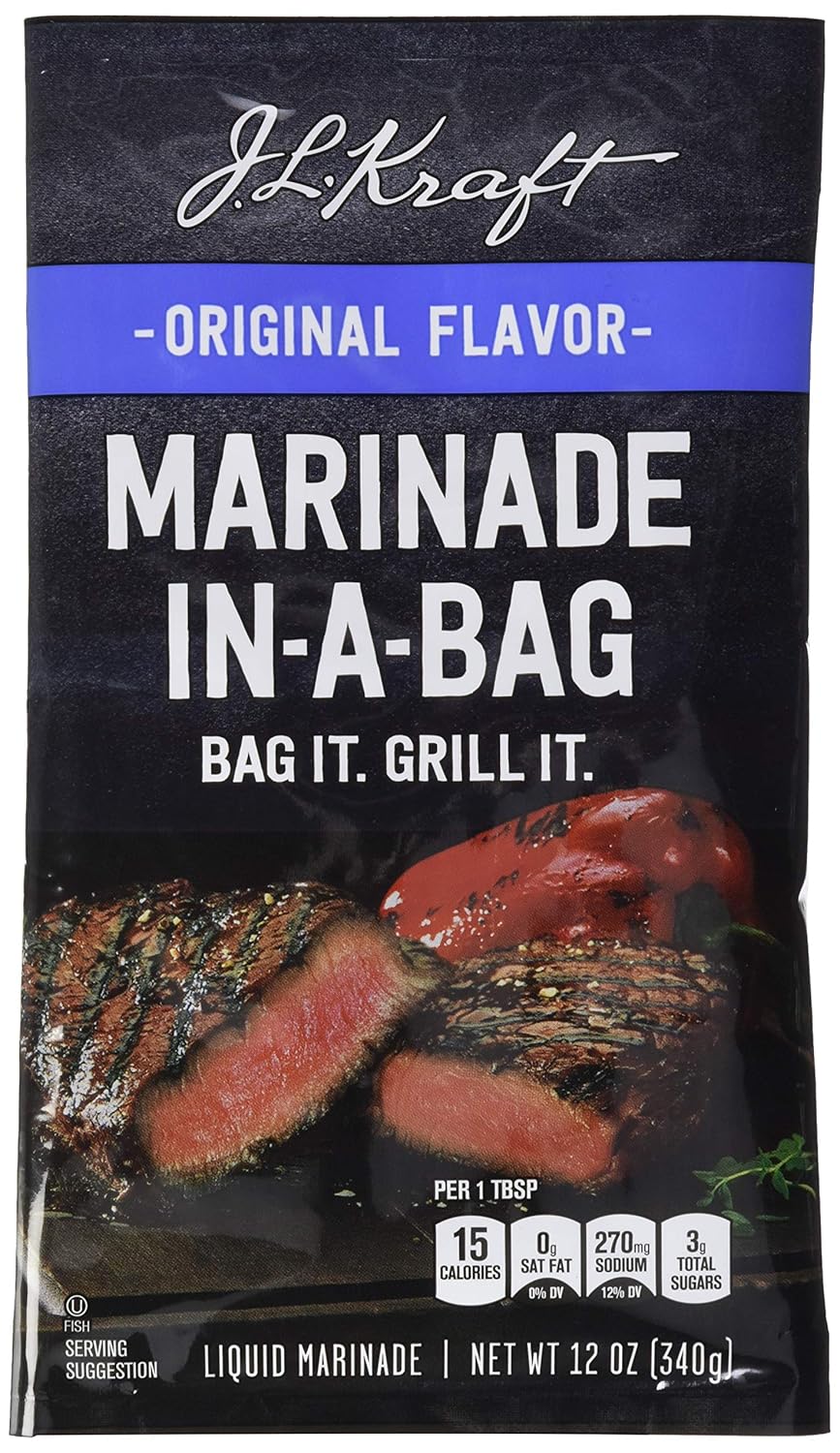 Amazon.com : J.L. Kraft Original Marinade-in-a-Bag Liquid Marinade (12 ...
