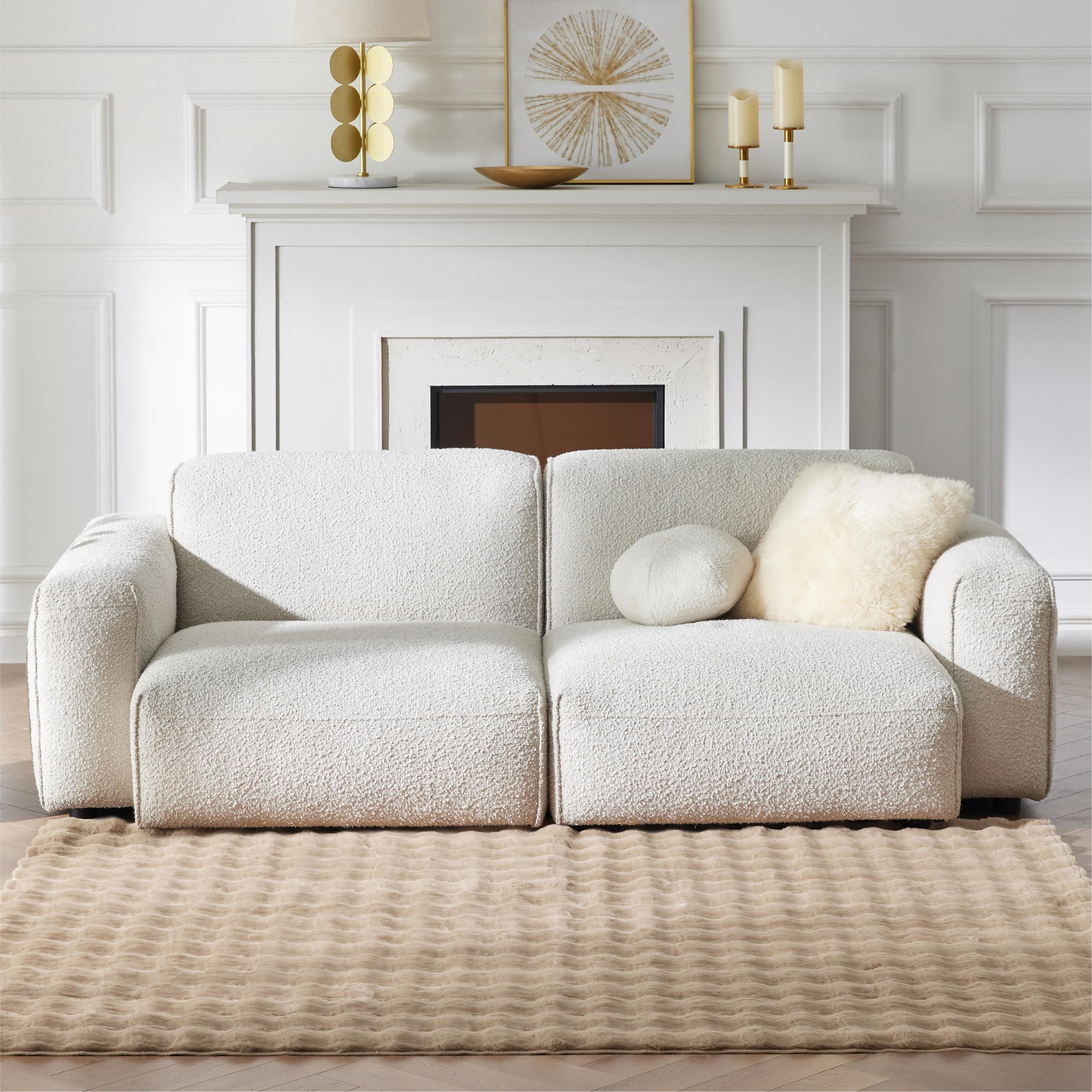 Bedsure Fluffy Area Rugs for Living Room, 4x6 Machine Washable Shaggy ...