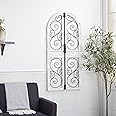 Amazon.com: Deco 79 Wood Scroll Home Wall Decor Arched Window Inspired ...