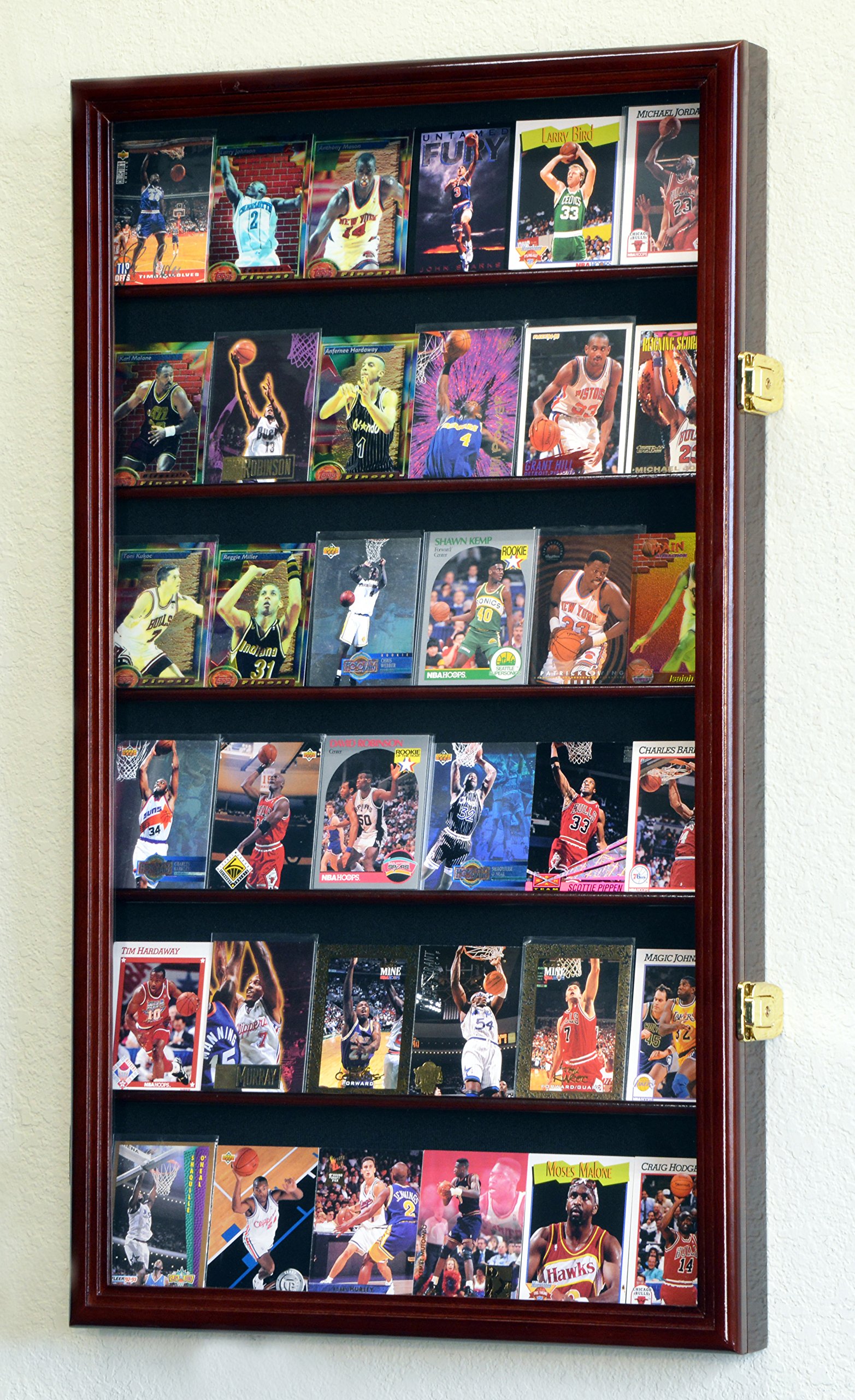 Mua Large Sport / Collectible Card Display Case Cabinet Holder w/ Glass ...