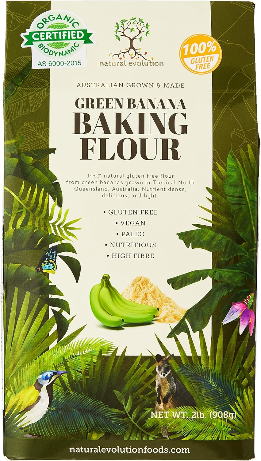 Natural Evolution Green Banana Flour (908g): Amazon.co.uk: Grocery