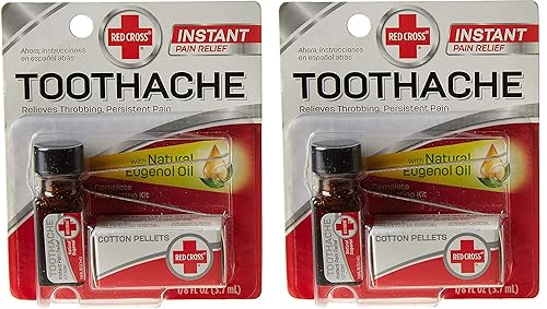 Red Cross Toothache Medication Drops (Тwo Рack) in Oman | Whizz Cough Drops