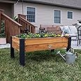 Amazon.com: Backyard Discovery 6 Cubic Foot Raised Teak Planter Outdoor ...