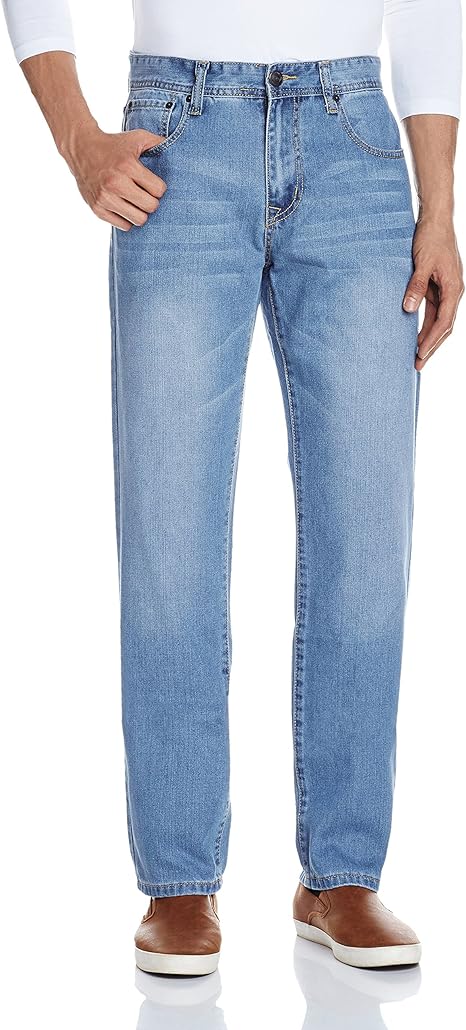 Buy Fox Men's Straight Fit Jeans (418410110934_418410_34W x 31L_Denim ...