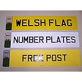 2 x Wales CYM Badge Car Number Plate Self-adhesive Vinyl Stickers UK ...