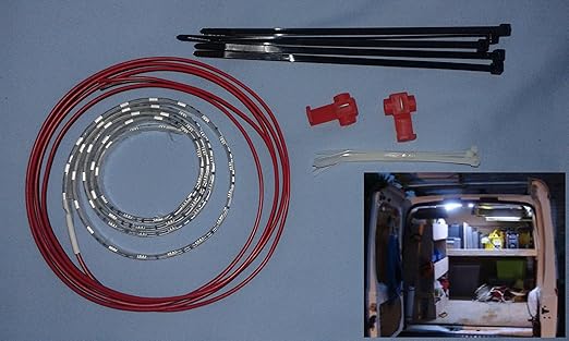 Single 60 LED Van Loading Bay Light - complete kit runs off existing ...