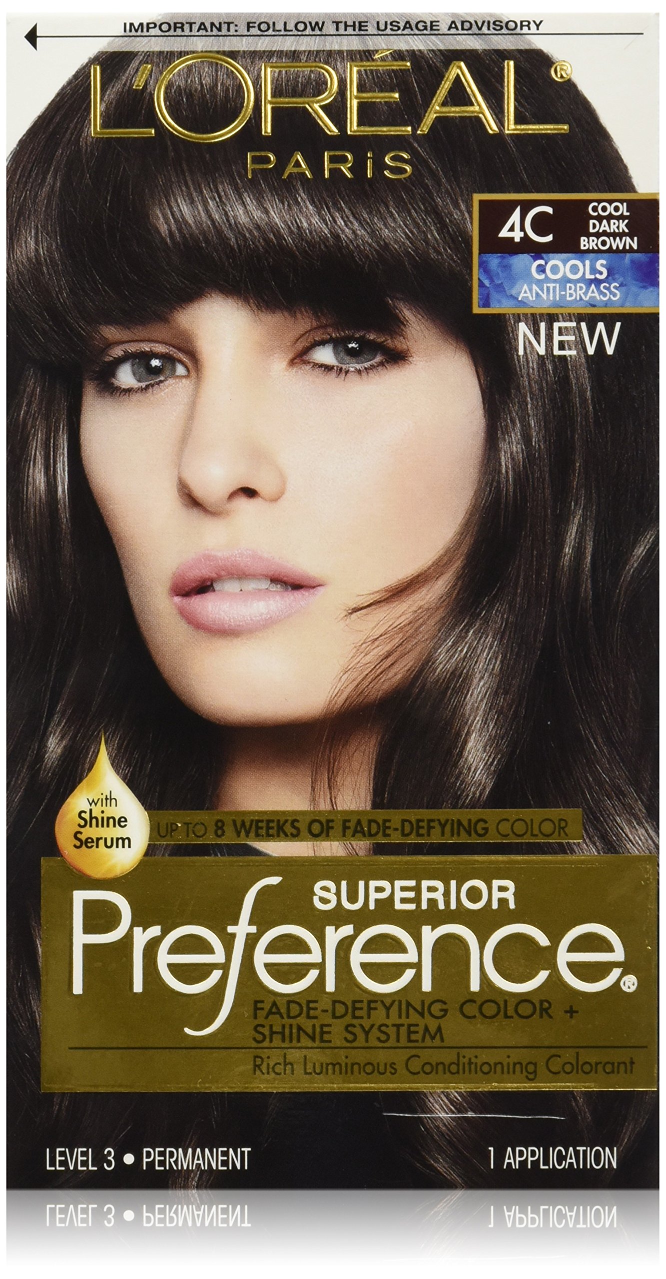 Amazon.com : L'Oréal Paris Superior Preference Permanent Hair Color, 3C ...