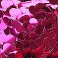 Amazon.com: 24mm Flat Sequins Raspberry Hot Pink Metallic Top Hole Made ...