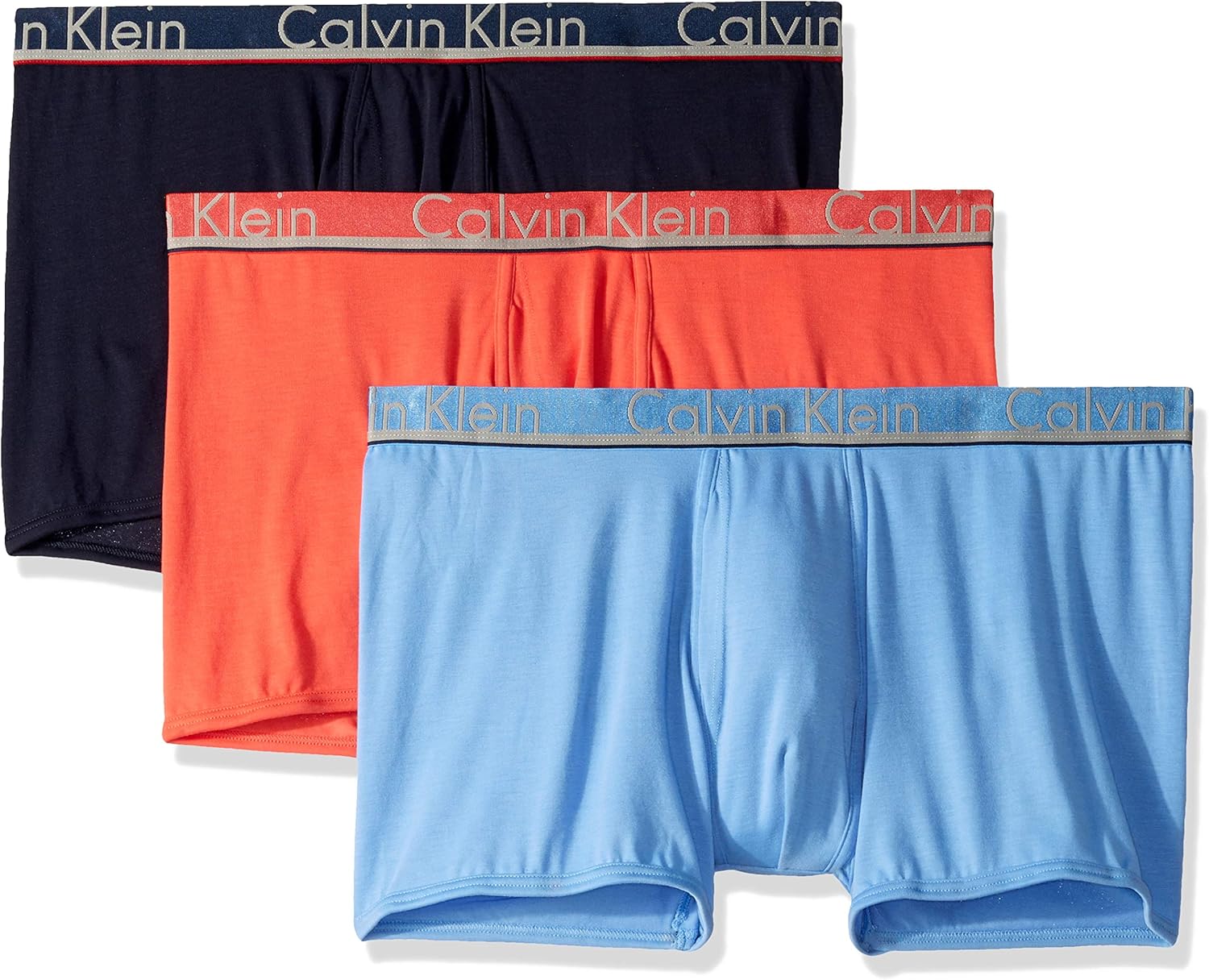 Calvin Klein Mens Comfort Micro Multipack Trunks Trunks - Multi - Small ...