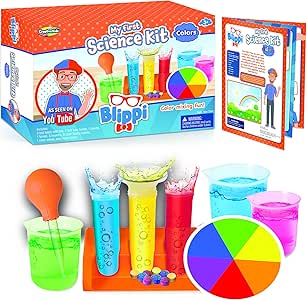 Amazon.com: Blippi My First Science: Science Kit with Color Experiments ...