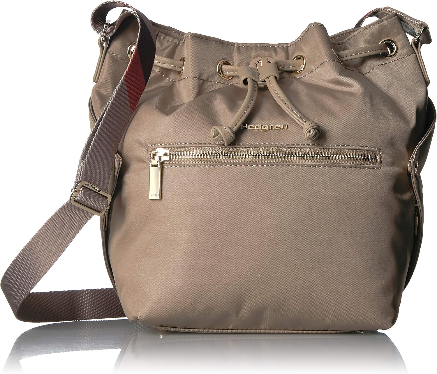 Hedgren Cuboid Drawstring Bucket Bag, Timber Beige: Handbags: Amazon.com