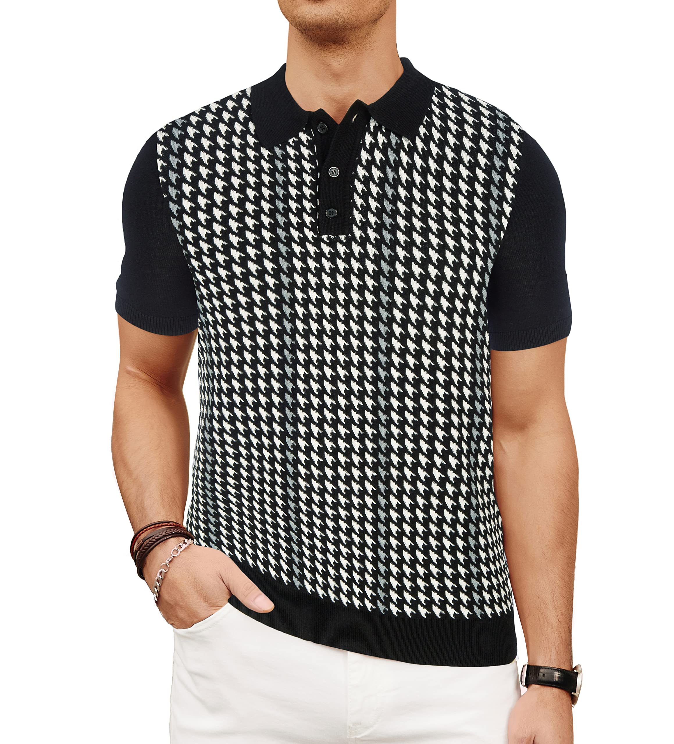 Mua PJ PAUL JONES Men's Vintage Polo Shirts Lightweight Retro 70s Knit ...