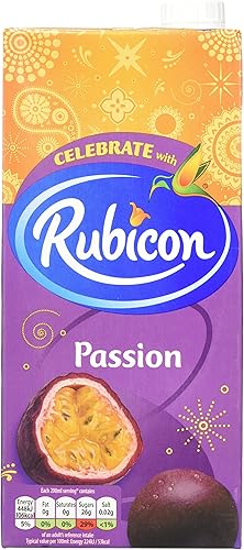 Rubicon Still Passion Fruit Juice Drink Cartons, 1 L, Pack of 12 ...
