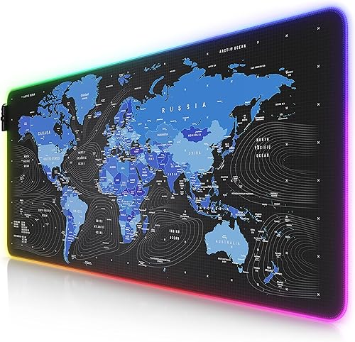 سعر CSL - XXL RGB Gaming Mouse Mat - LED Desk Mat - 900 x 400 mm ...