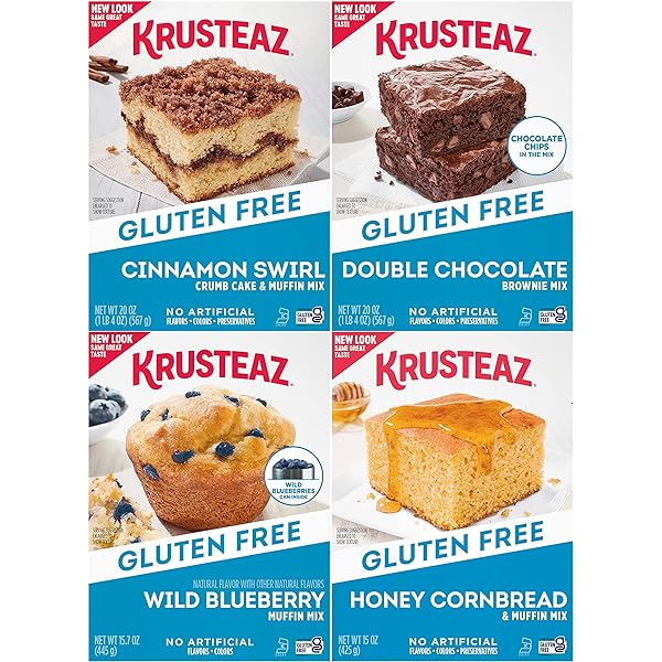 Krusteaz Gluten Free Cinnamon Swirl Crumb Cake Muffin Mix,