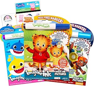 Amazon.com: Imagine Ink Coloring Book Bundle ~ 3 Pack No Mess Magic Ink ...