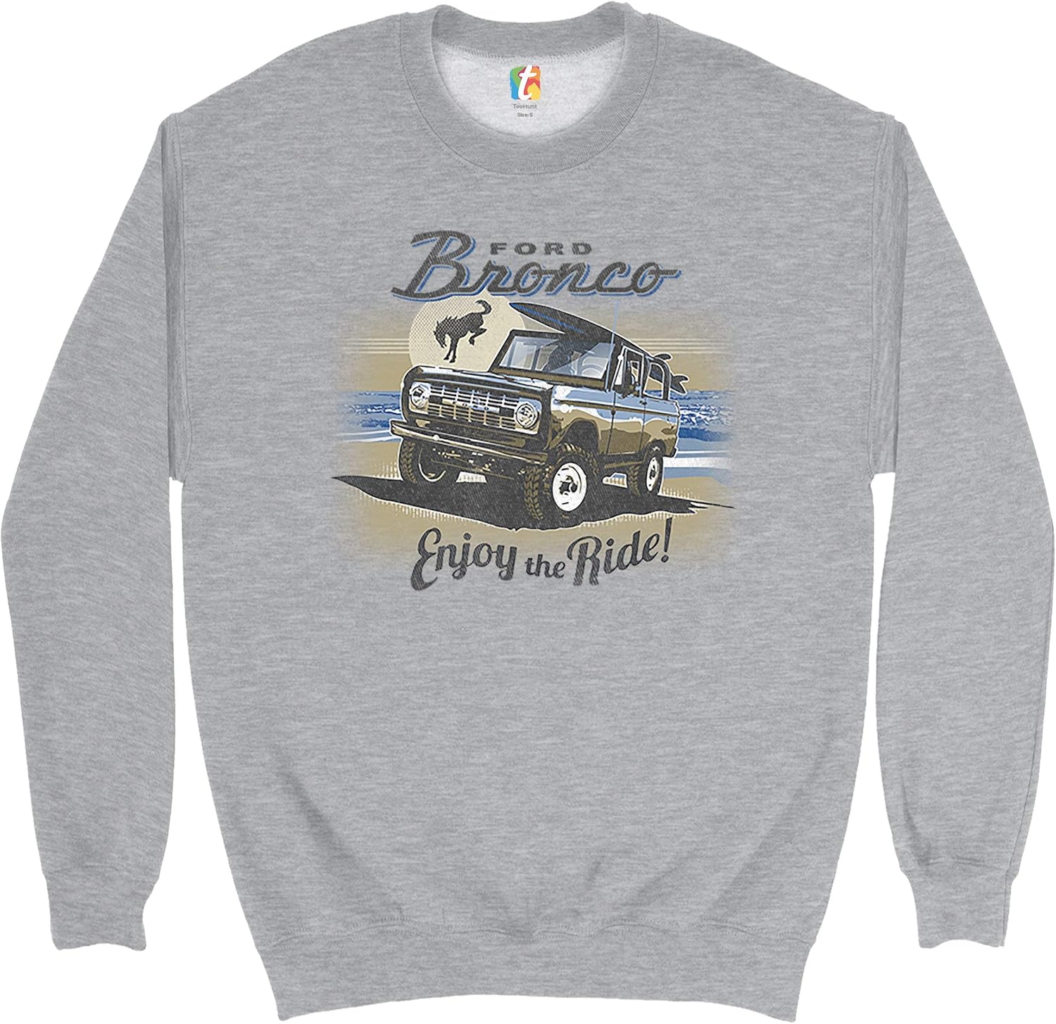 Ford Bronco Sweatshirt Enjoy The Ride Licensed Crewneck: Amazon.ca ...