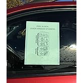 Amazon.com: Plain White Addendum Car Window Stickers with Adhesive ...