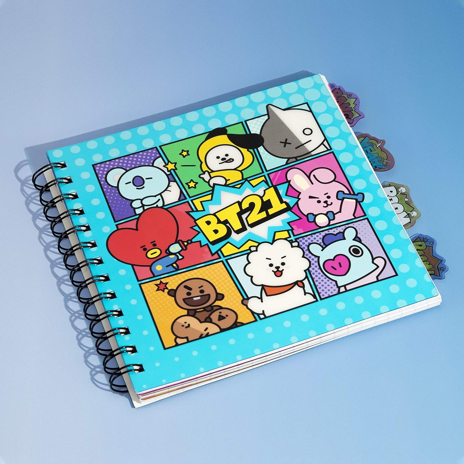 BT21 Notebook with Dividers - 200 Lined Pages - Officially Licensed BTS ...