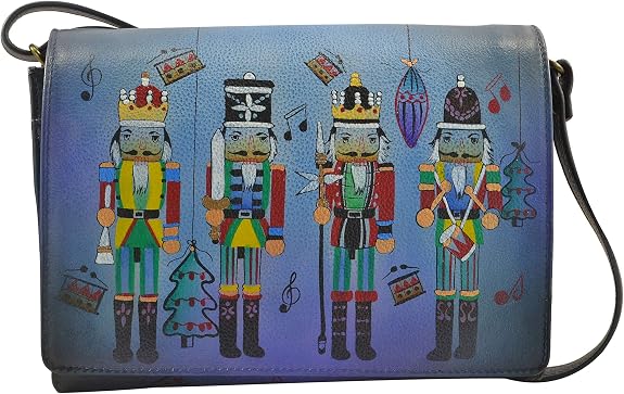 Anuschka Women's Handbag Multi Compartment Crossbody | Hand Painted ...